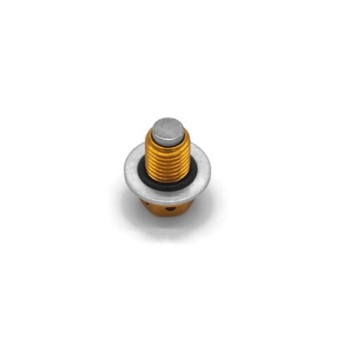 Oil Sump Bolt – Drilled – Magnetic – Gold | DBRacing